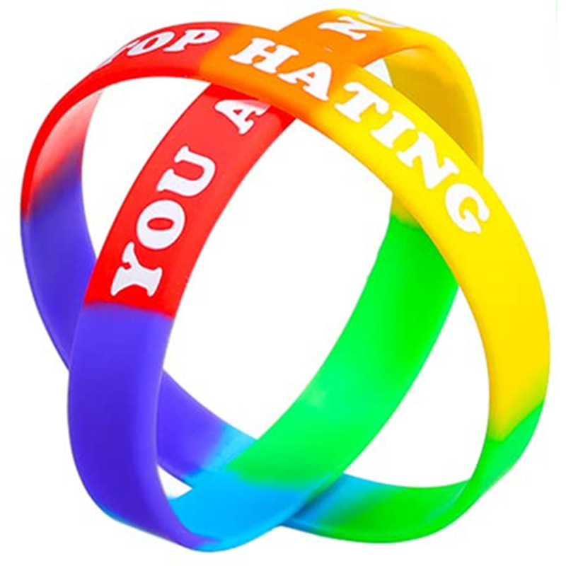 Rainbow Silicone Bracelet – brandpromosus.com