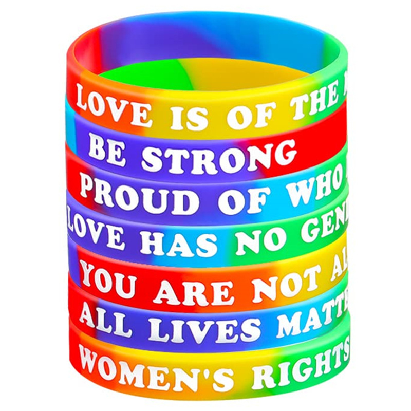 Rainbow Silicone Bracelet – brandpromosus.com