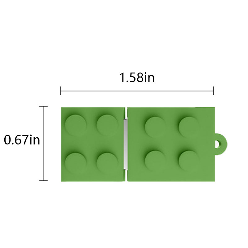 Pvc Soft Plastic Building Blocks U Disk – brandpromosus.com