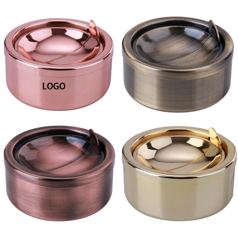 Fully Enclosed Stainless Steel Outdoor Ashtray – brandpromosus.com
